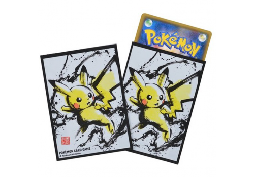 Pikachu Calligraphy - Pokemon Center Sleeves